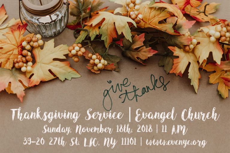 Thanksgiving Sunday Service - Evangel Christian Center
